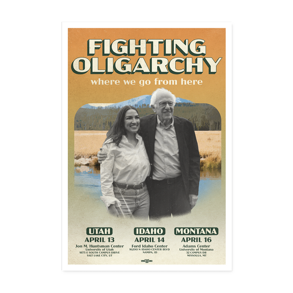 Fighting Oligarchy Poster – Official AOC Shop