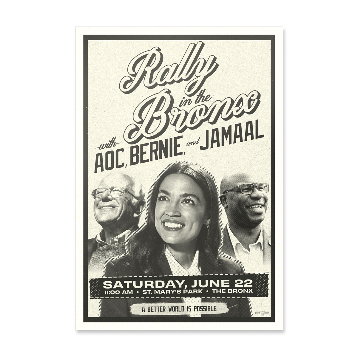 Rally In The Bronx Poster – Official AOC Shop