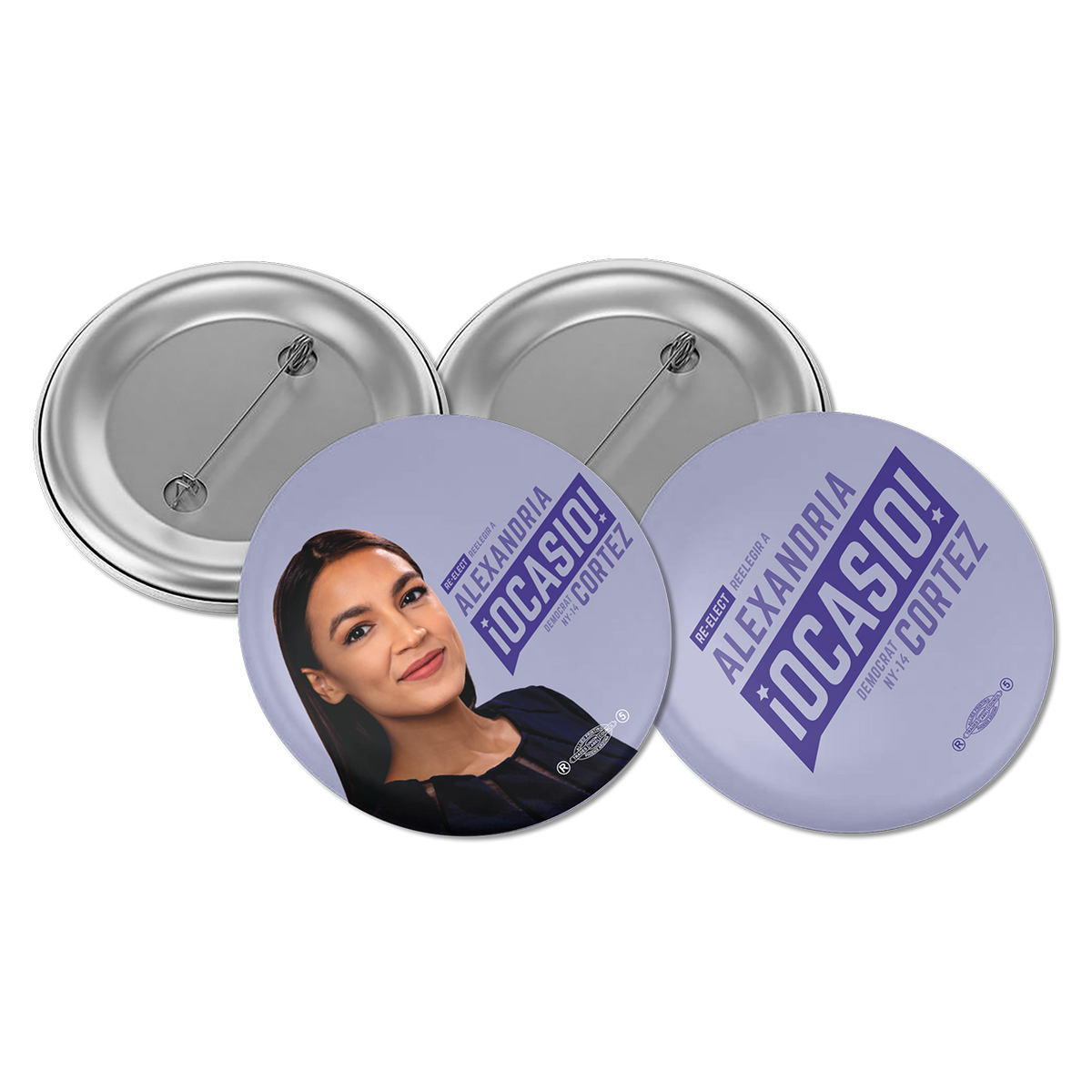 Portrait & Logo Button Set – Official AOC Shop